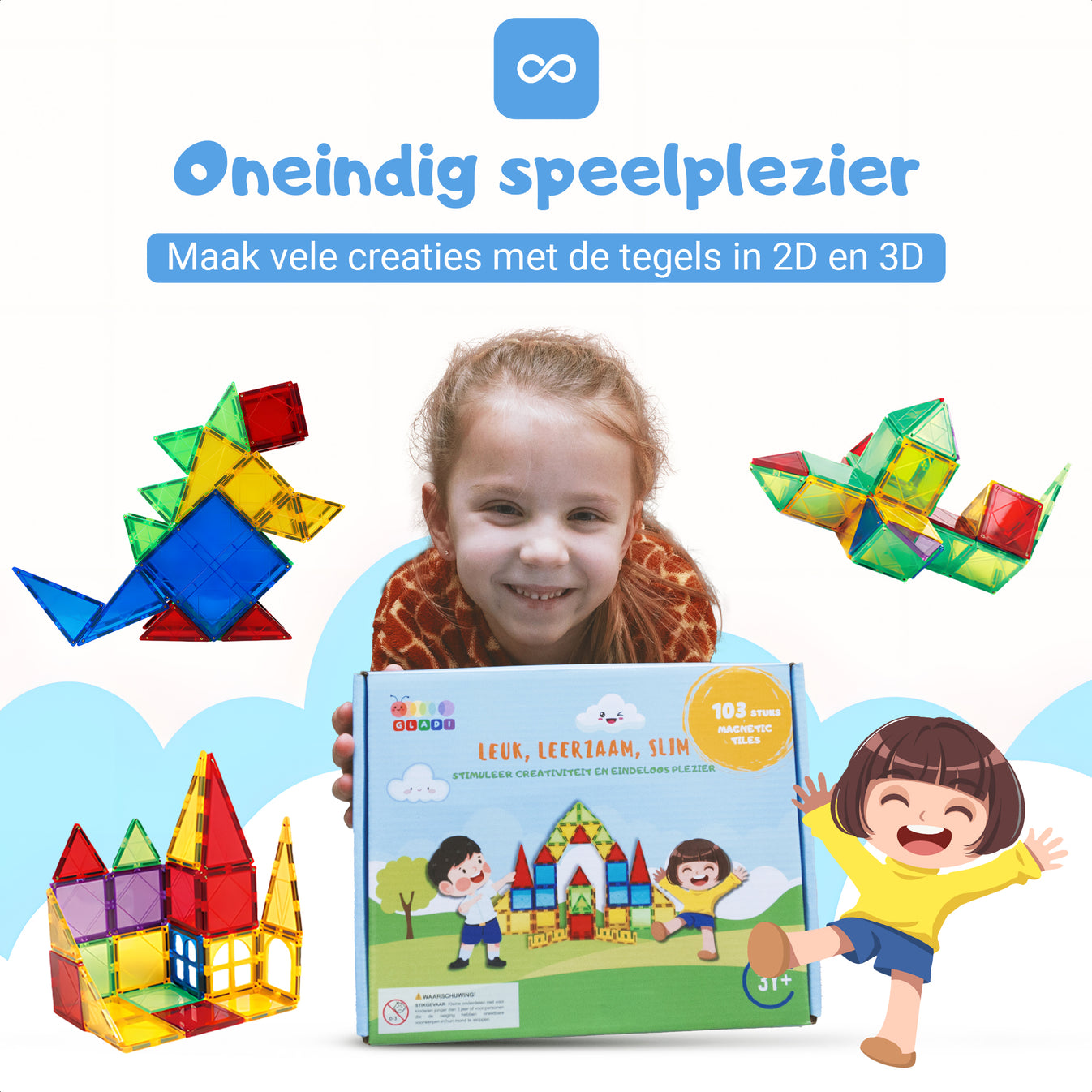 Magnetisch speelgoed: Bestel magnetic tiles - voordelig & snel